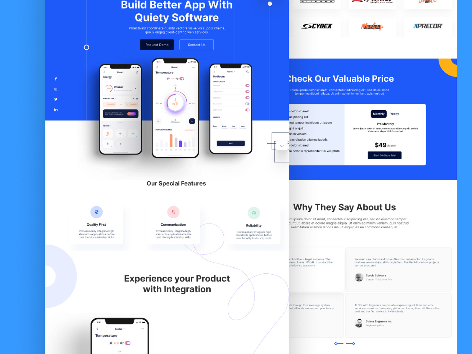 Software Website Design by Nhive Ltd on Dribbble
