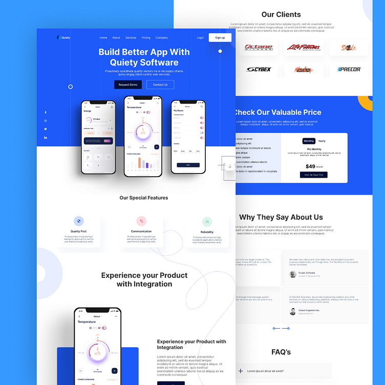 Software Website Design by Nhive Ltd on Dribbble