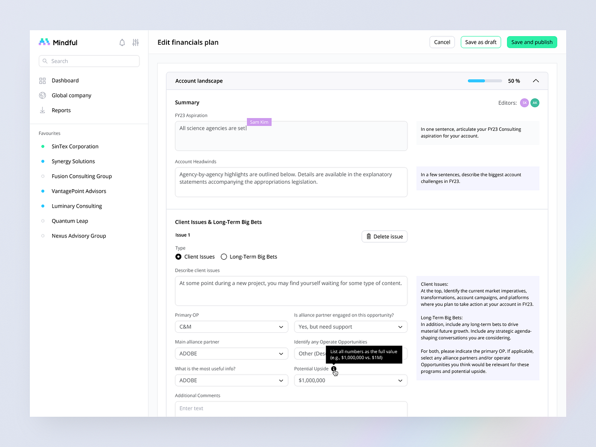 Mindful Edit mode by Natalia Zasid on Dribbble