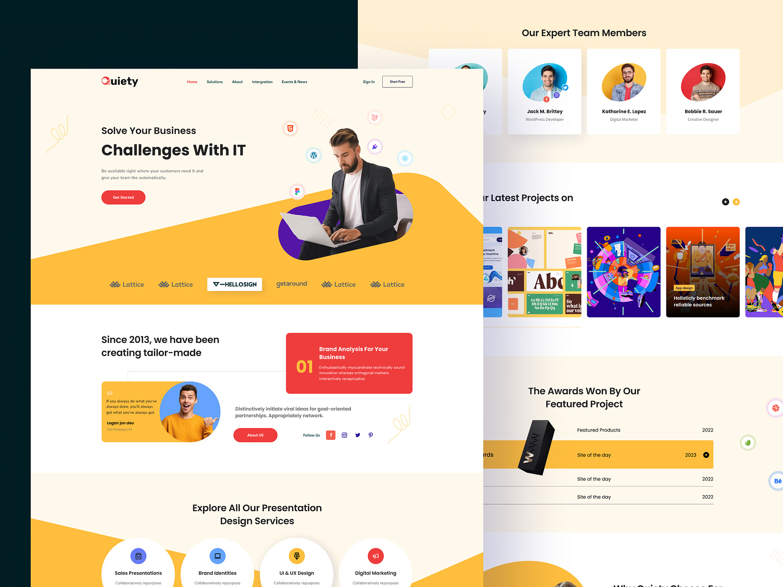 Digital IT Agency landing page by ThemeTags 🏅 for ThemeTags Studio on Dribbble