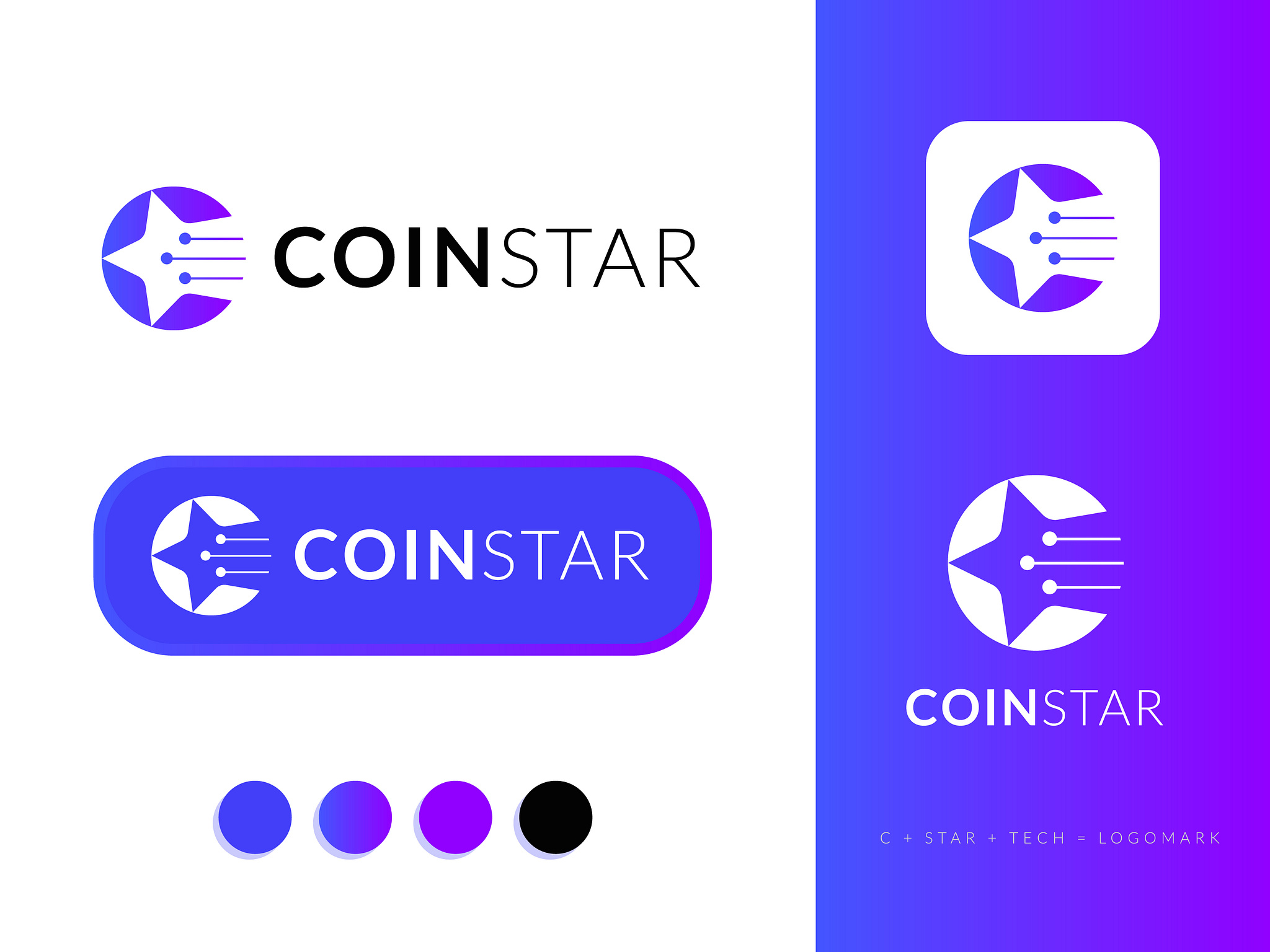 Coinstar logo design, coin logo, modern logo, tech logo by MD Abdul ...