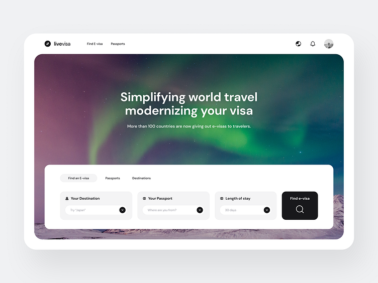 Livevisa - E-visa Application Website by Tabtle on Dribbble