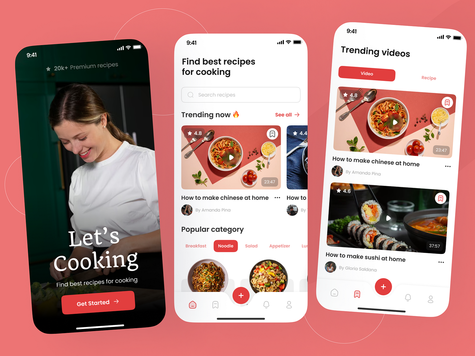 Food Recipe App by PeppyOcean on Dribbble