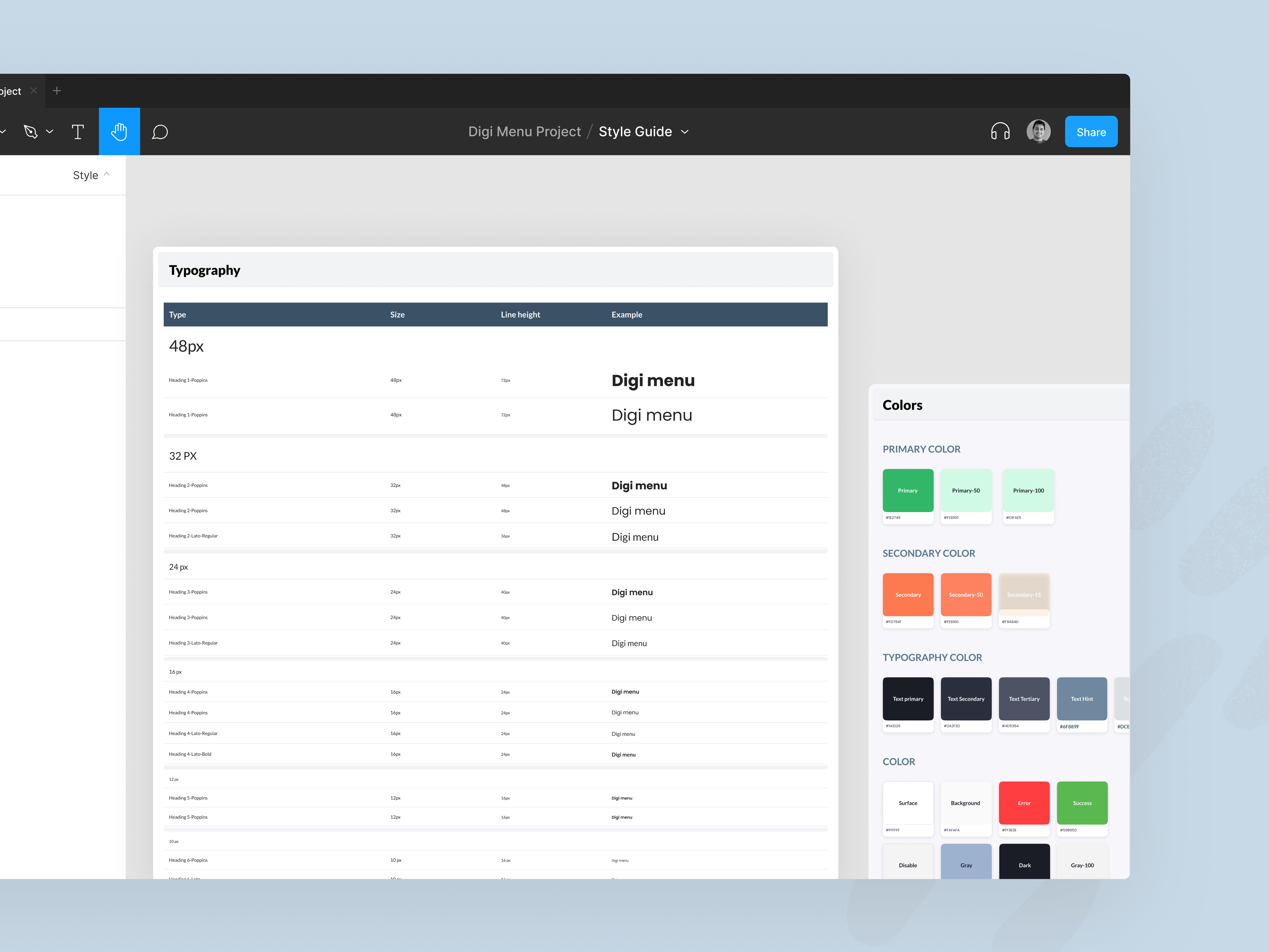 Digi Menu Project by Alireza Bakamal on Dribbble