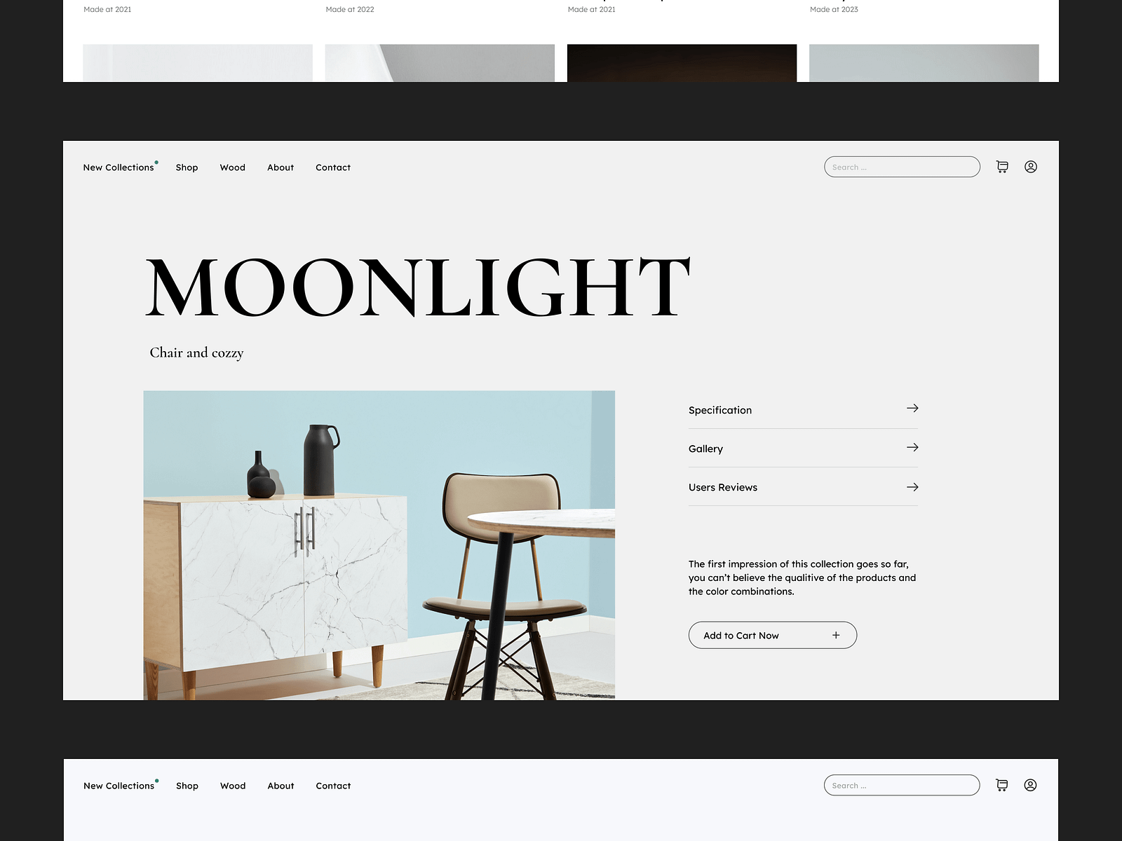 Minimal Product page - Visual Design by Adrin ~ on Dribbble