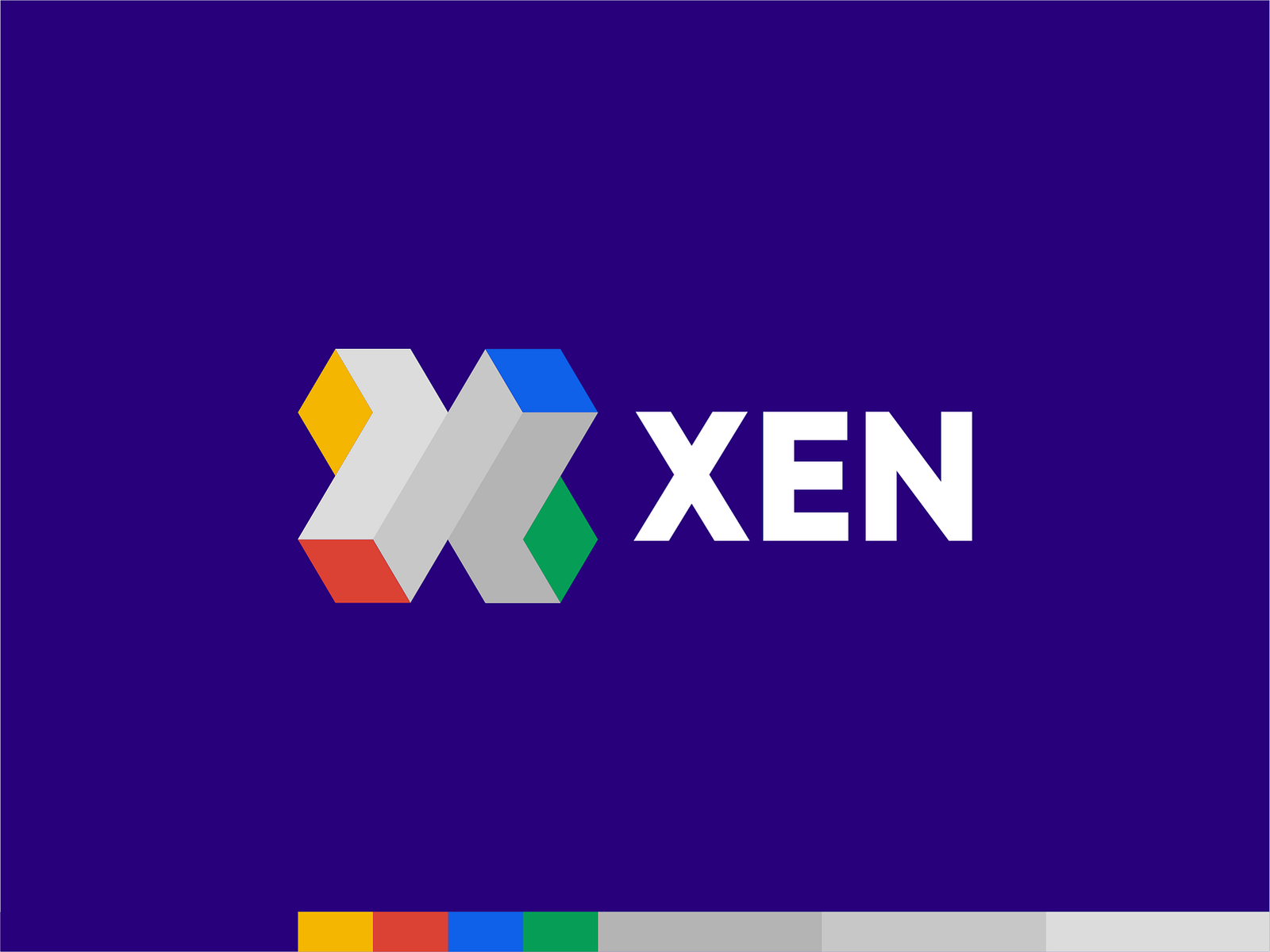 XEN, ai solutions, X letter, path, data blocks, saas logo design by Alex Tass, logo designer on ...
