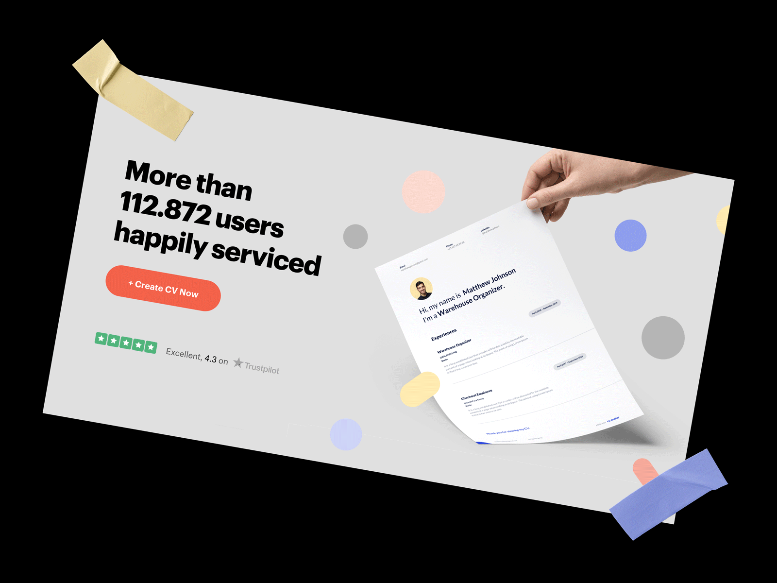 Browse thousands of Cv Maker images for design inspiration | Dribbble