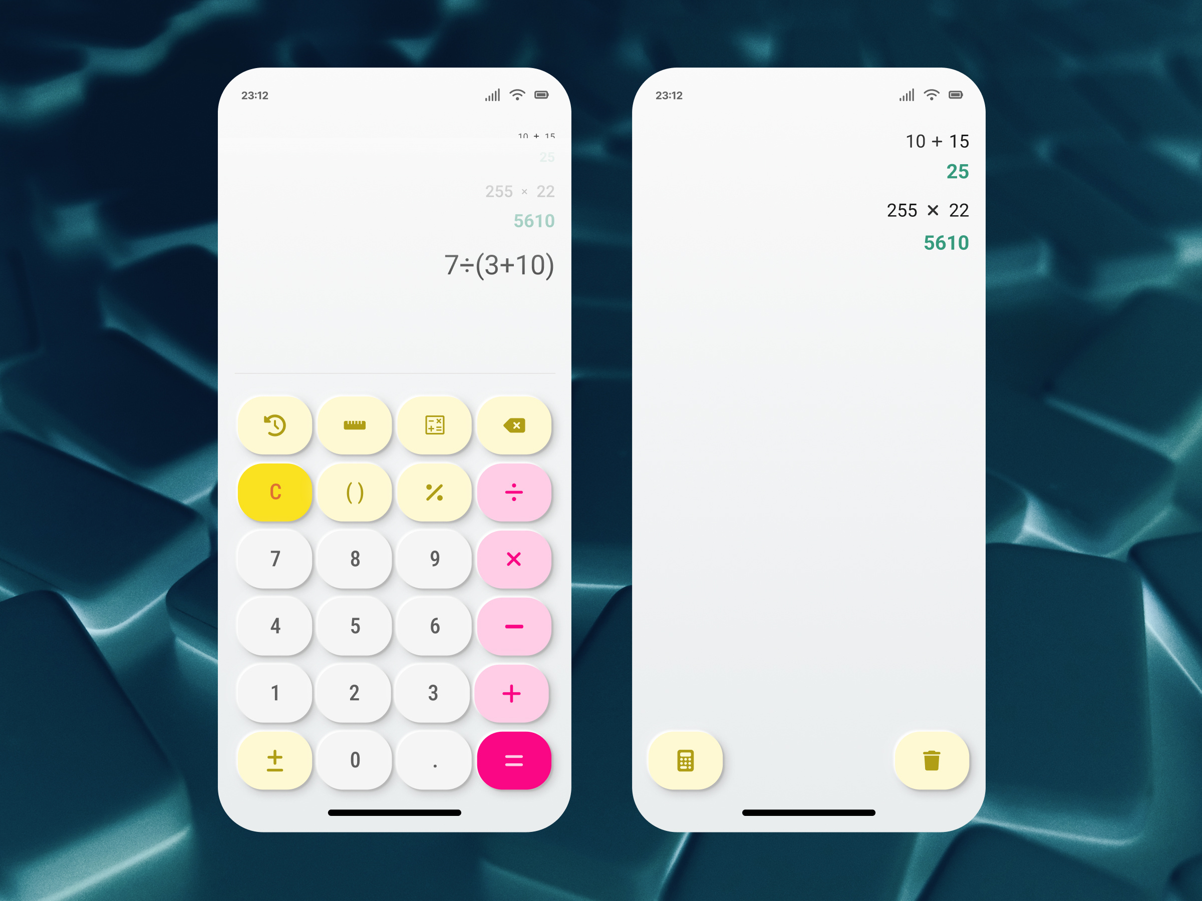 calculator by Mina Heaidari on Dribbble
