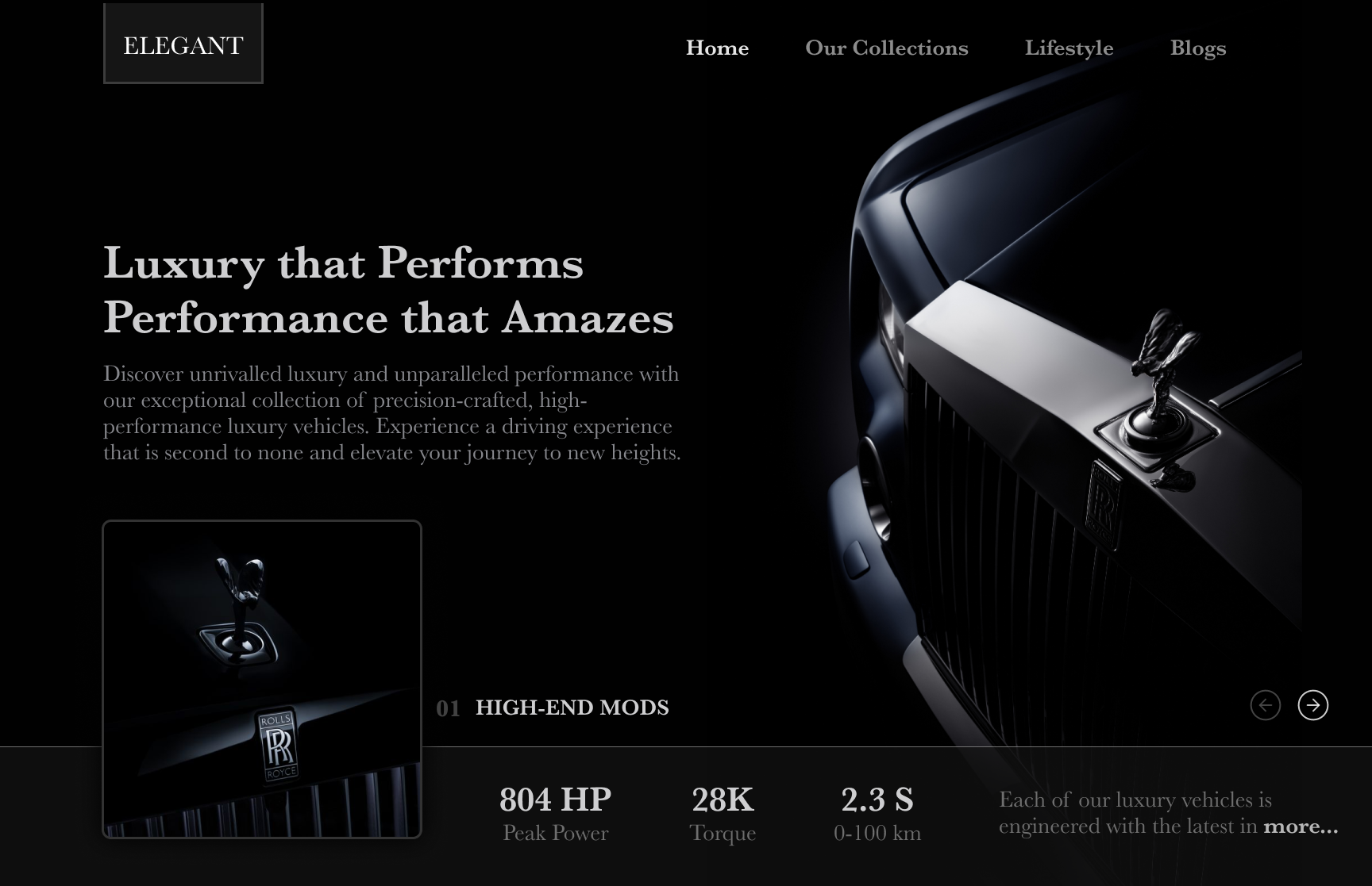 Exclusive Auto Gallery website by Prashant Pathak on Dribbble