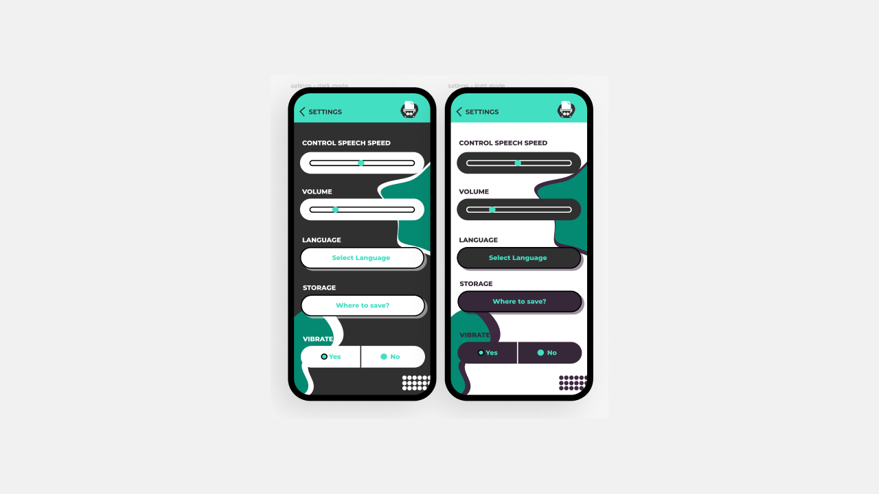 Design settings (OCR application) by Gsel Loro on Dribbble