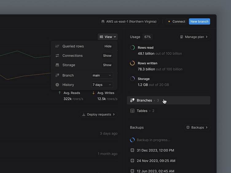 Web application design for database app by Vasile Labici on Dribbble