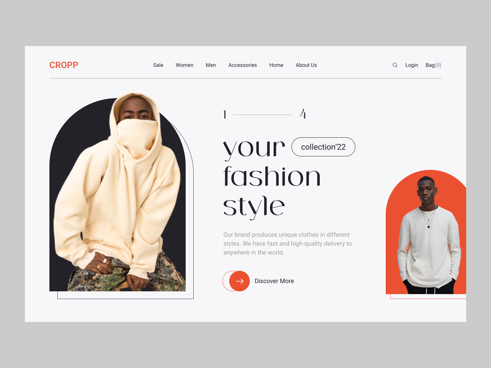 CROPP concept shot by Sofia Afonina on Dribbble