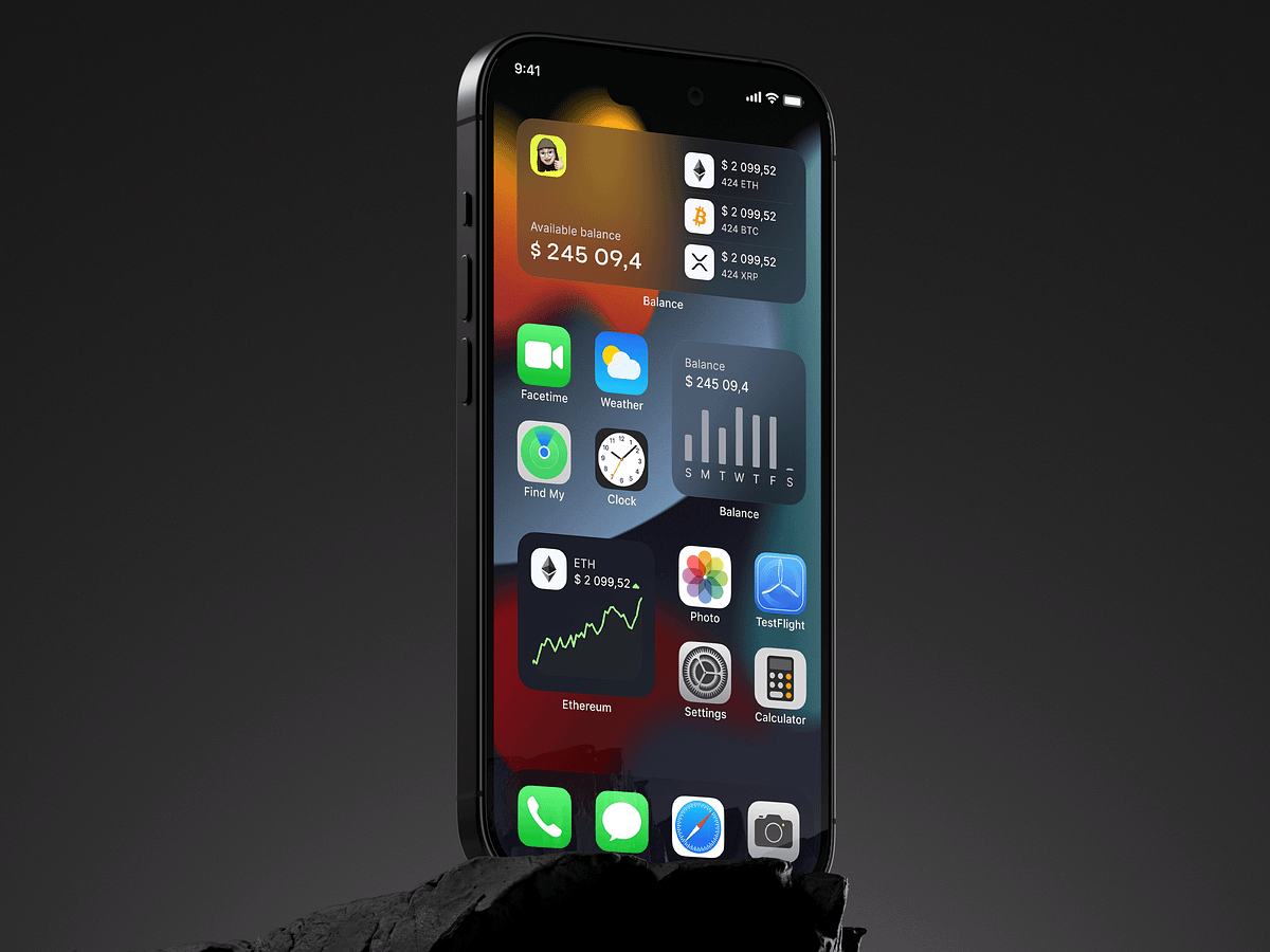 Data visualization app UI-kit | iOS Widgets by Kirill Lipovoi on Dribbble