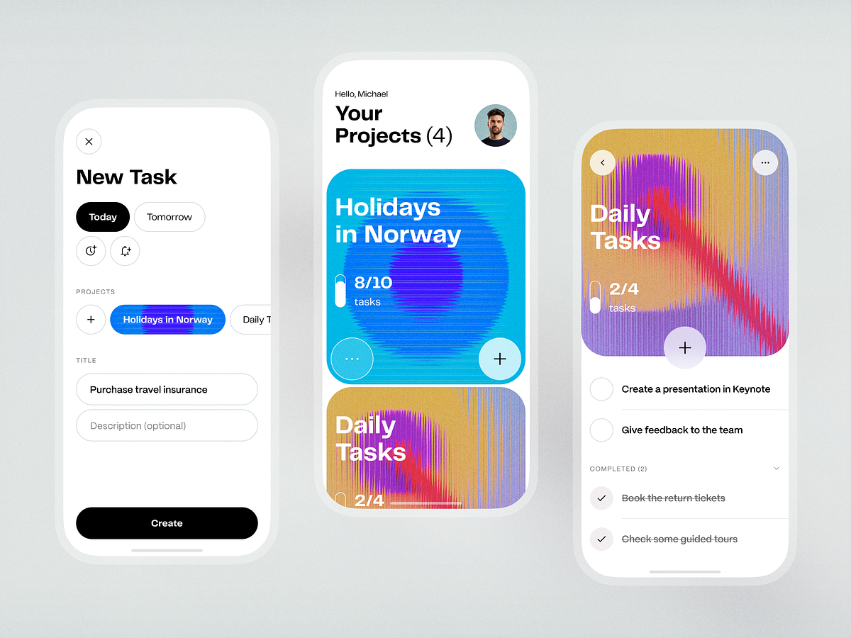 Browse thousands of Task App images for design inspiration | Dribbble