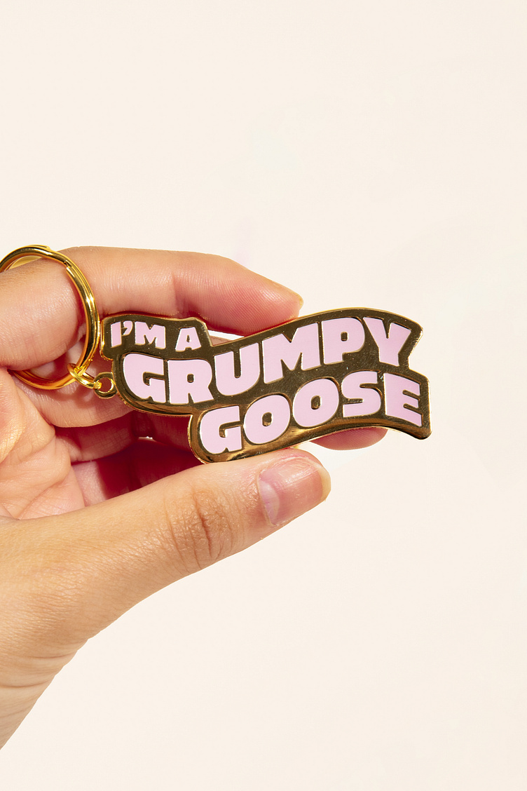 Grumpy Goose Keychain by Michele Byrne on Dribbble