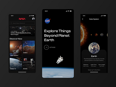 NASA - Mobile App UI UX Concept Design by Sameer Siddiqui on Dribbble
