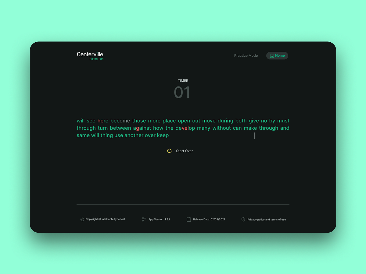 Simple Typing Test Web App By Ashishchapagain On Dribbble