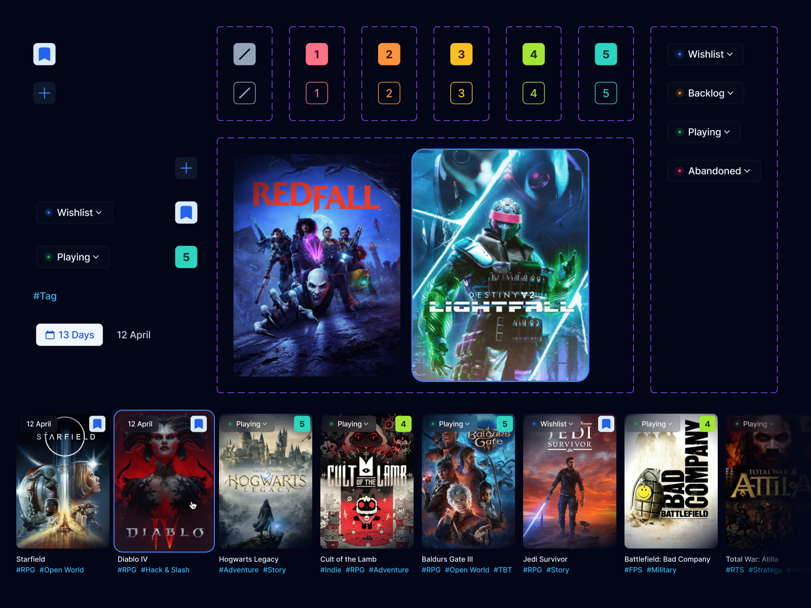 Game catalog page by Ollie Taylor 😎 on Dribbble