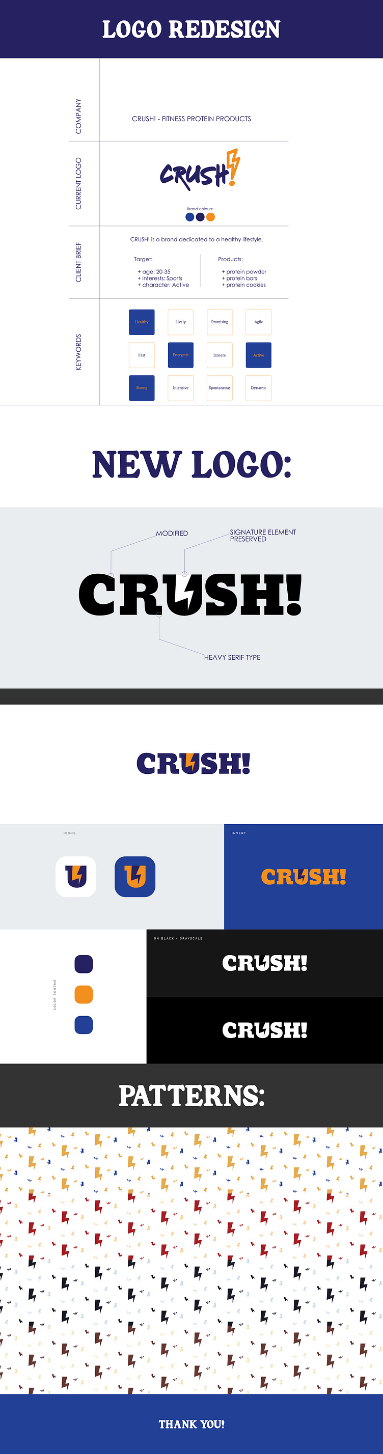 Logo redesign for CRUSH! by Plami Taneva on Dribbble