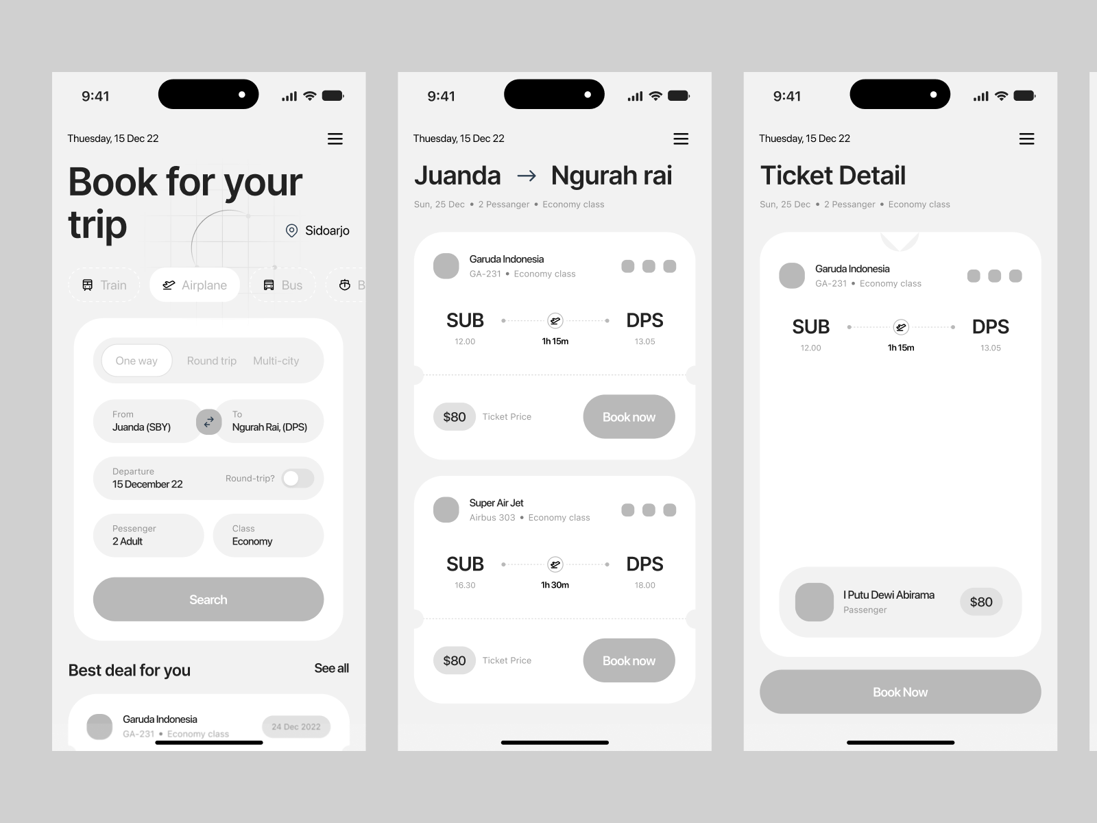 Mobile App Ticket Booking App By Iko Setiawan On Dribbble 