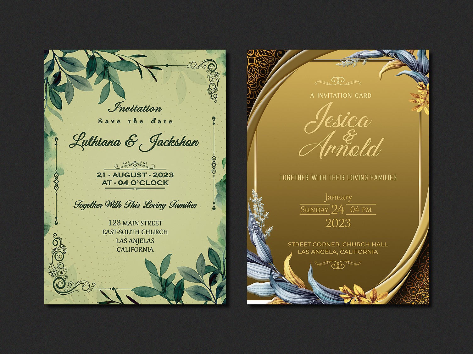 Wedding Card | Invitation Cards Design by Anisur Rahman on Dribbble