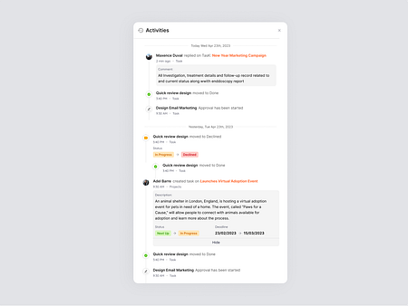 Browse thousands of Activity History UI images for design inspiration ...