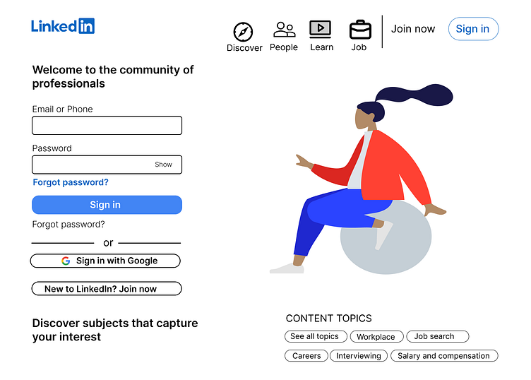 LinkedIn Landing Page by Lemene M. on Dribbble LinkedIn Landing Page by Lemene M. on Dribbble
