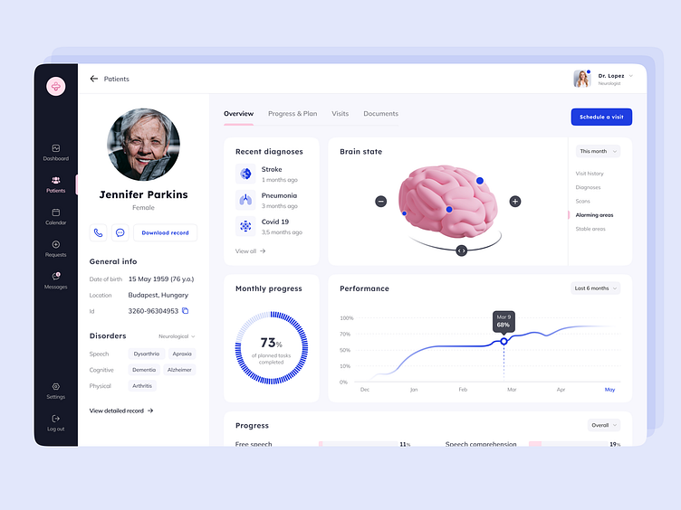 EHR (Electronic Health Record) Web App by Mariam Belarbi for Fireart ...