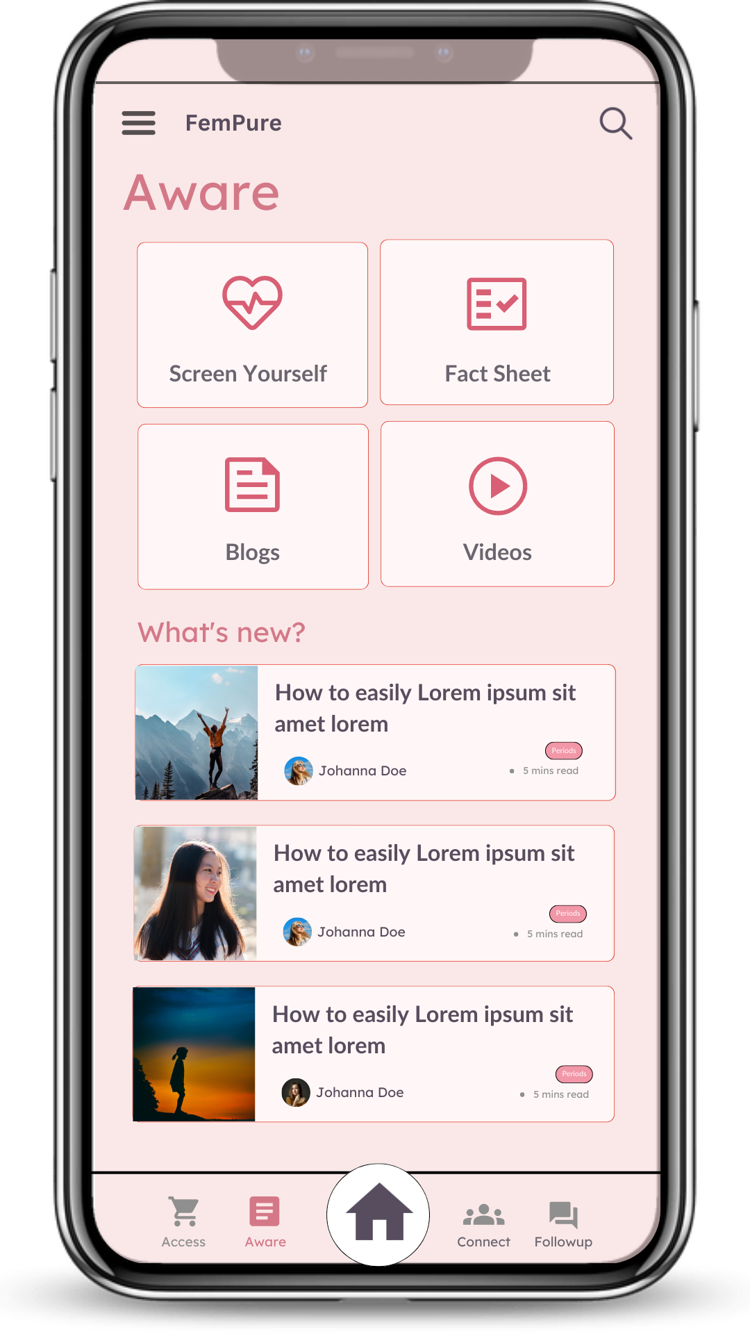 Fempure App Design by Hassan Ahmed on Dribbble