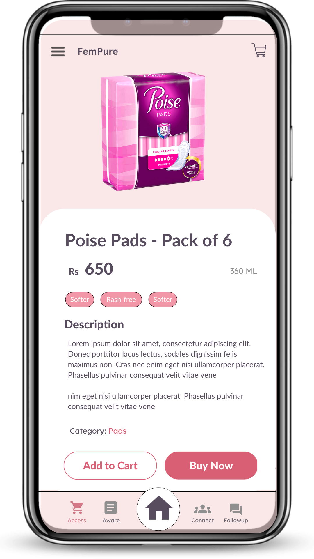 Fempure App Design by Hassan Ahmed on Dribbble