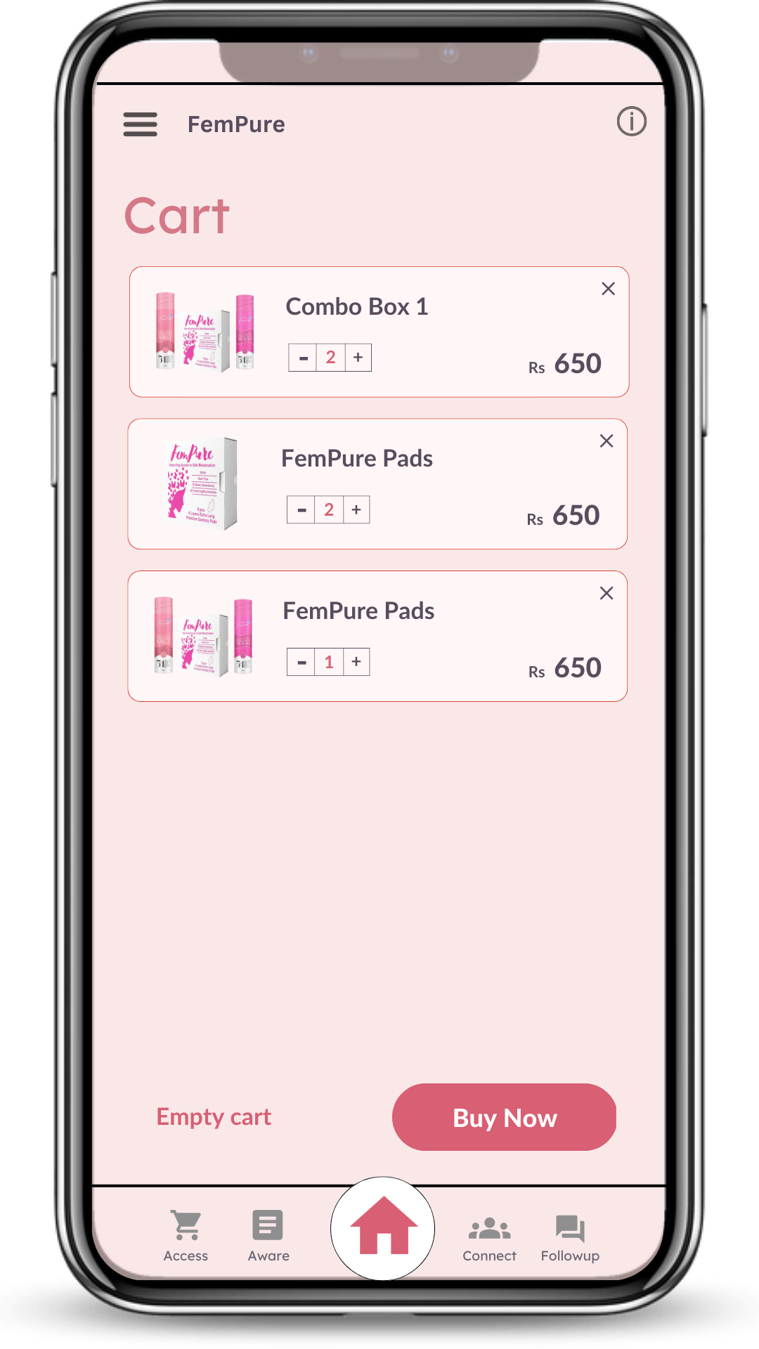 Fempure App Design by Hassan Ahmed on Dribbble