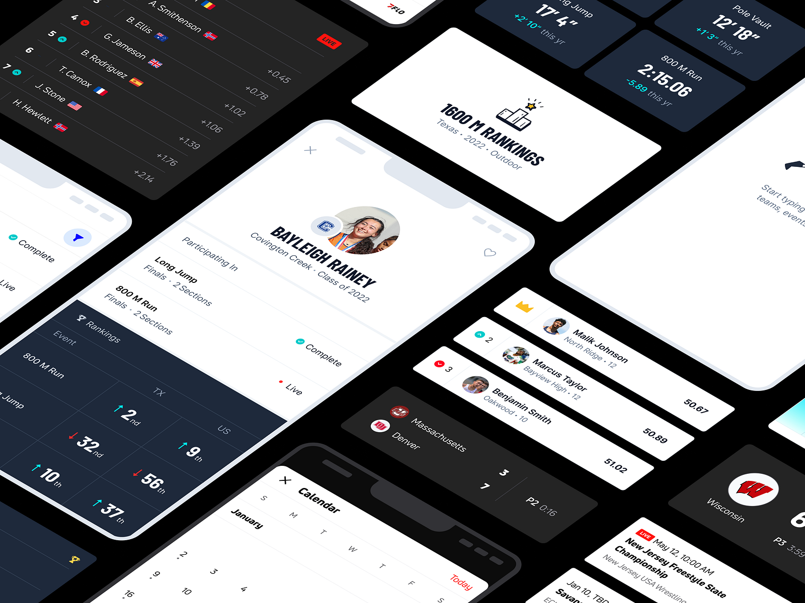 Mashup of latest projects by Jordan Brittain on Dribbble