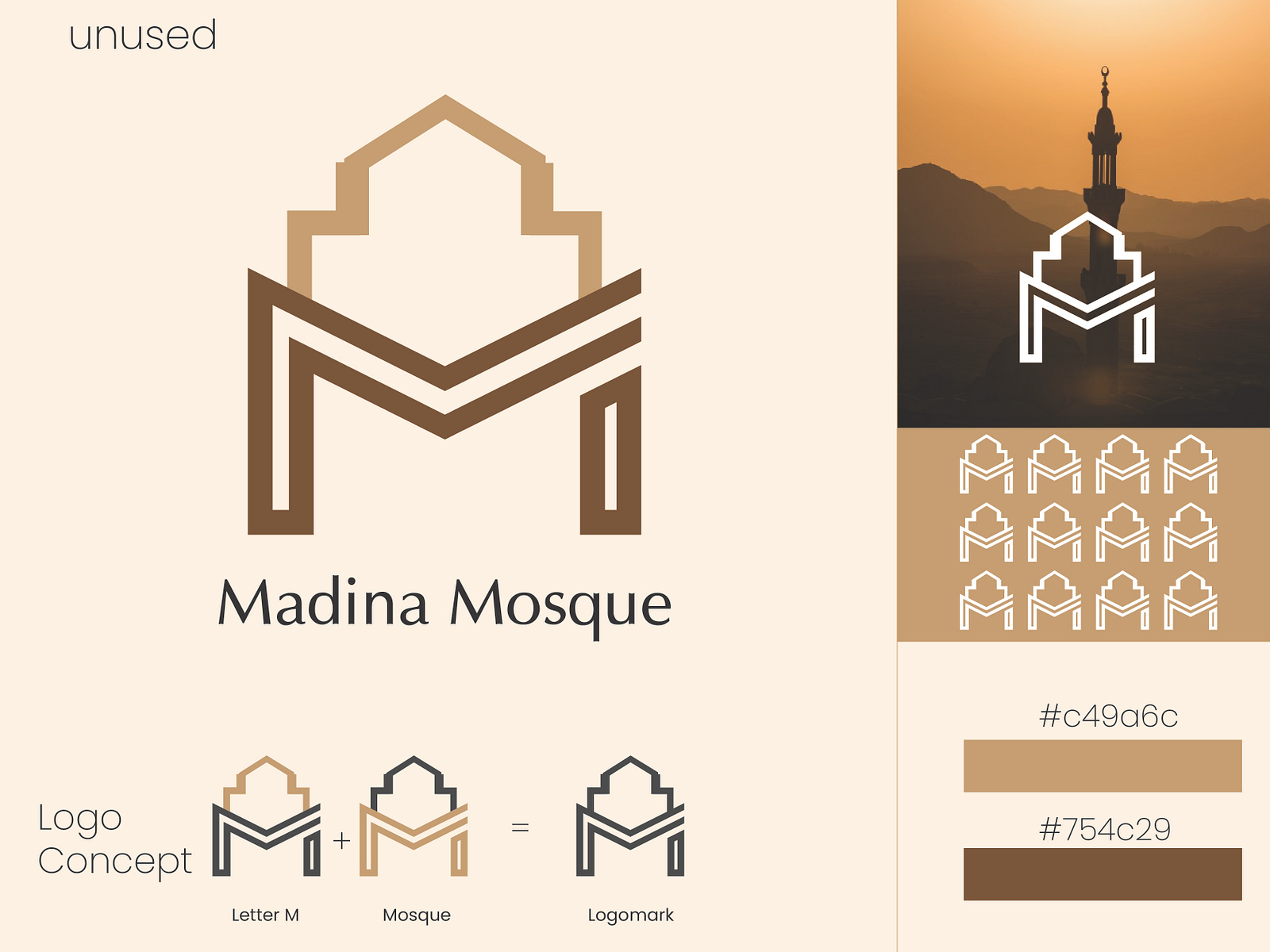 Mosque Logo, M Logo, Islamic Logo by khadija khan on Dribbble
