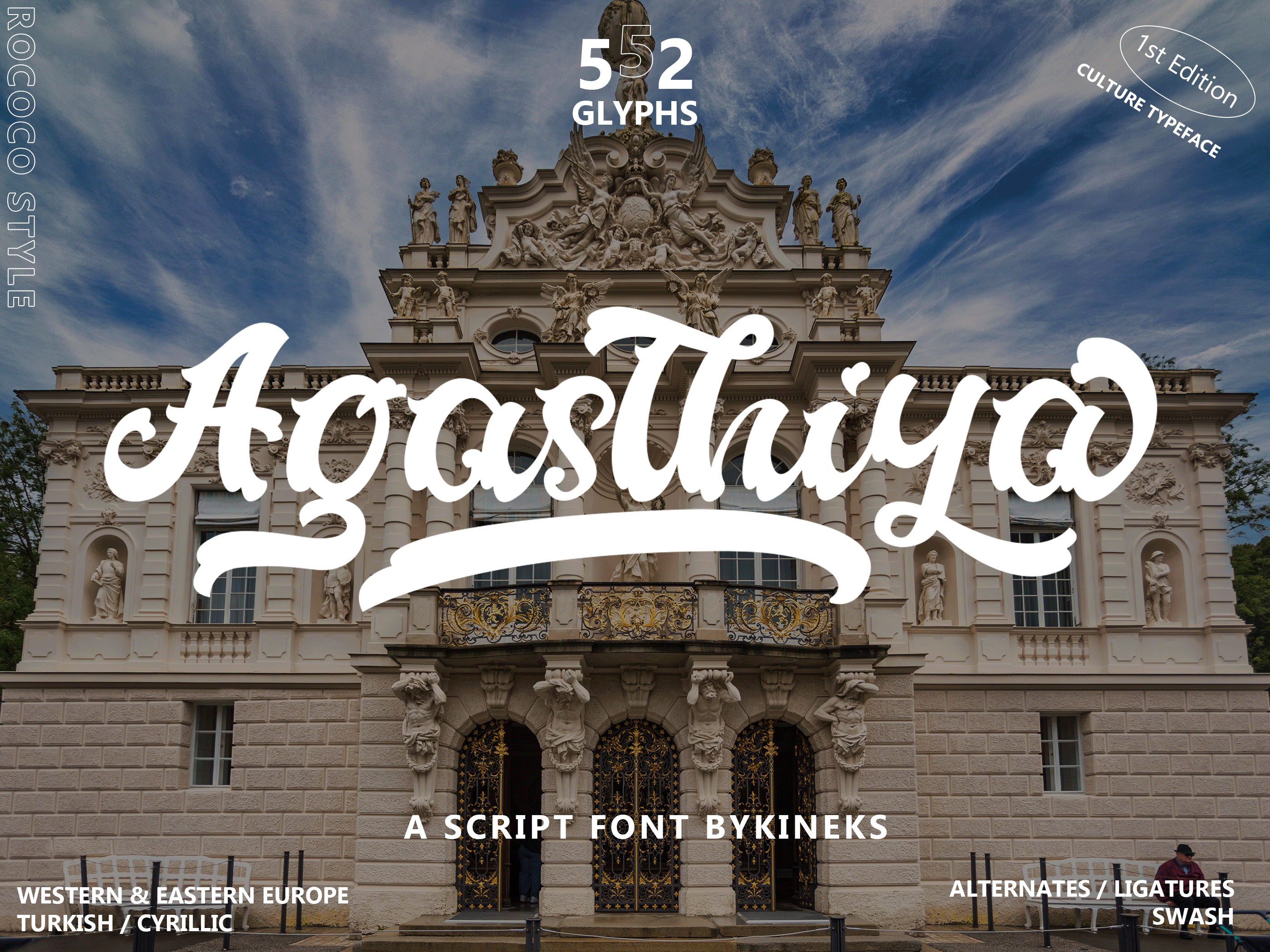 Agasthiya Rococo | Script Typeface by by kineks on Dribbble
