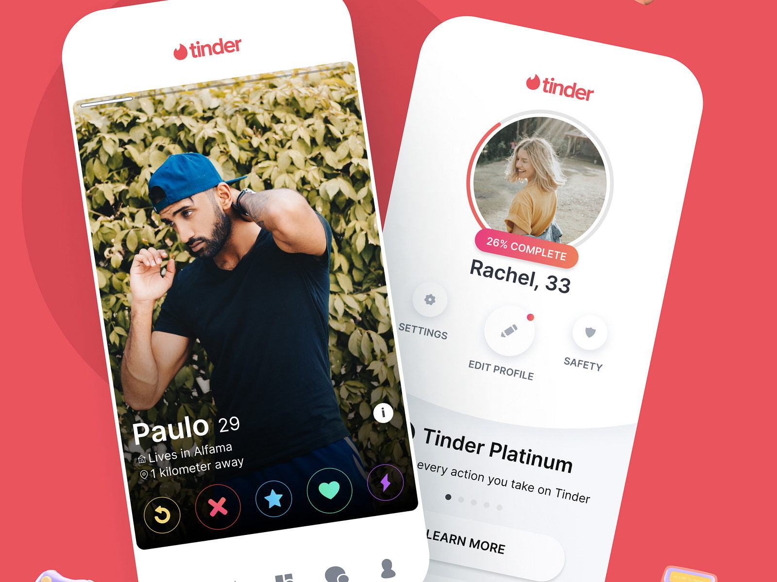 Tinder App by Robert Rodrigues on Dribbble