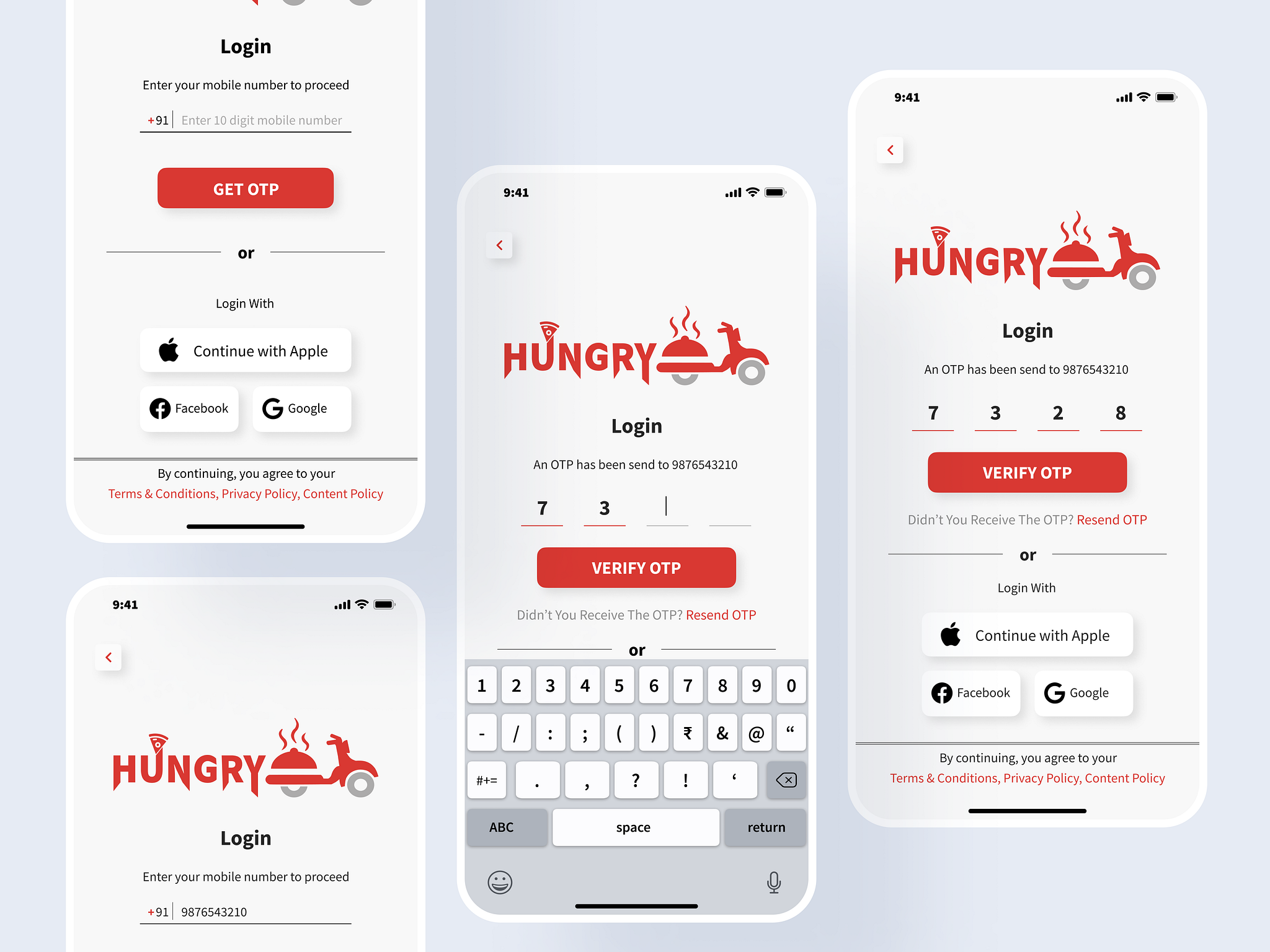Login & OTP UI Screens by Saivenu Ankireddy on Dribbble