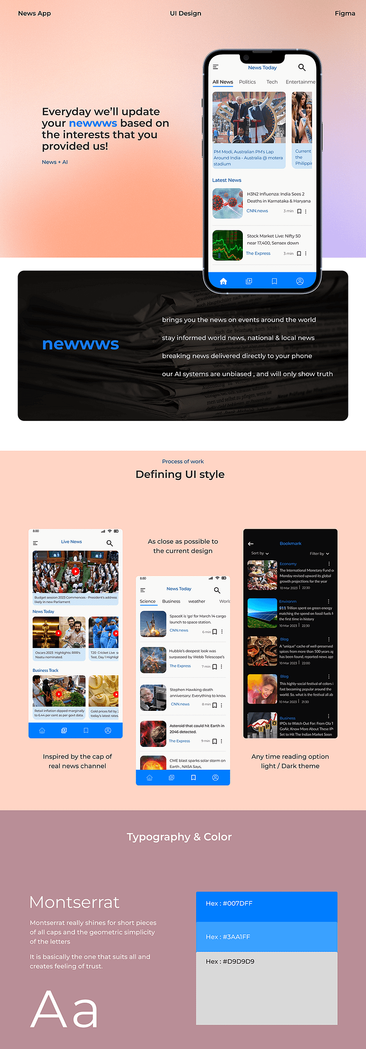 NEWS APP DESIGN by VAADHI on Dribbble