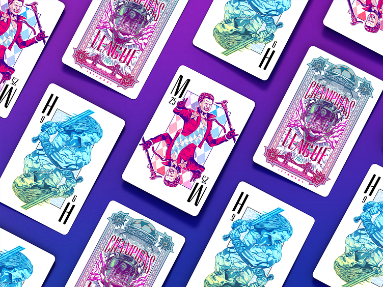 UEFA Champions League playing cards by Björn Linsin on Dribbble