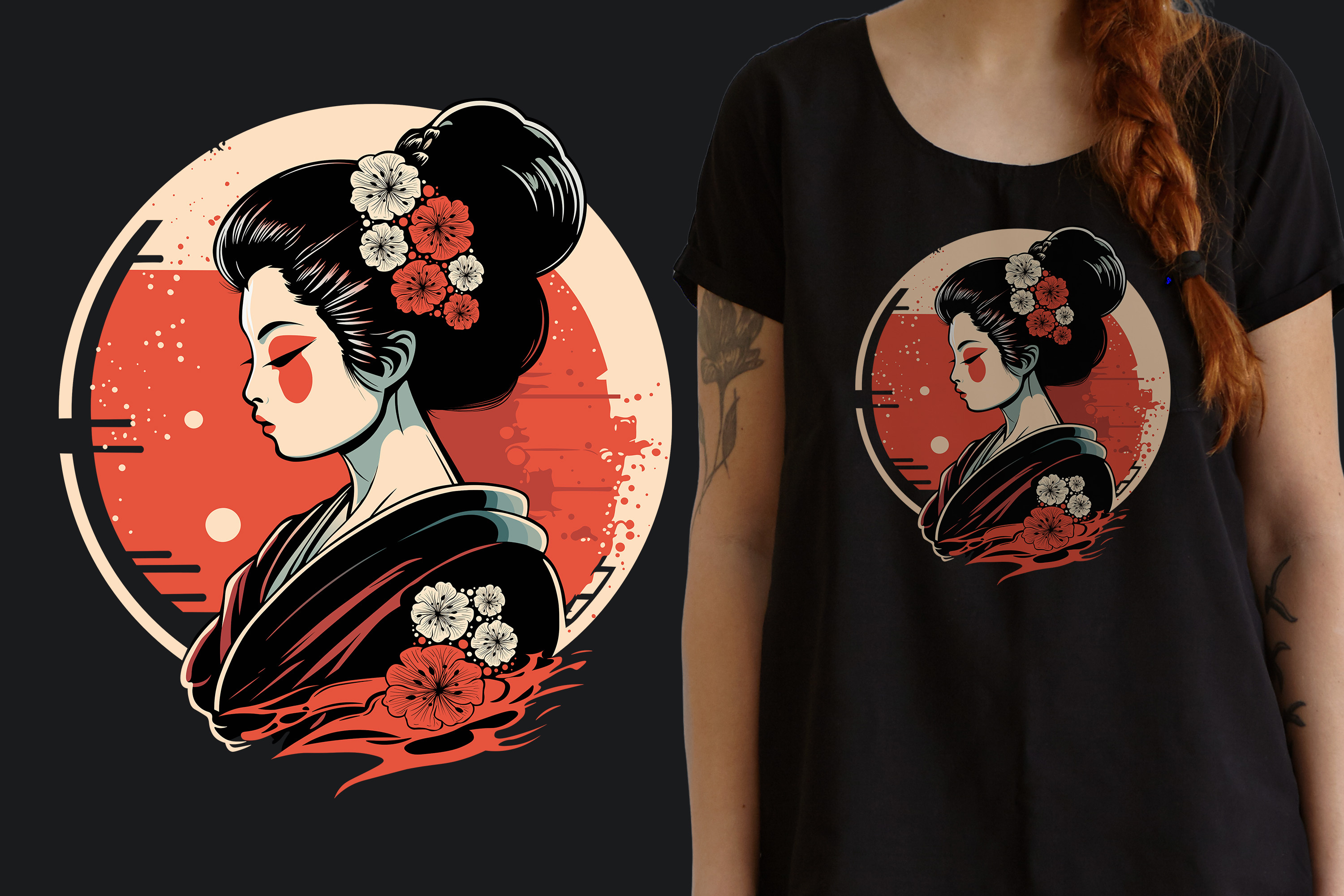 Geisha Girl designs, themes, templates and downloadable graphic ...