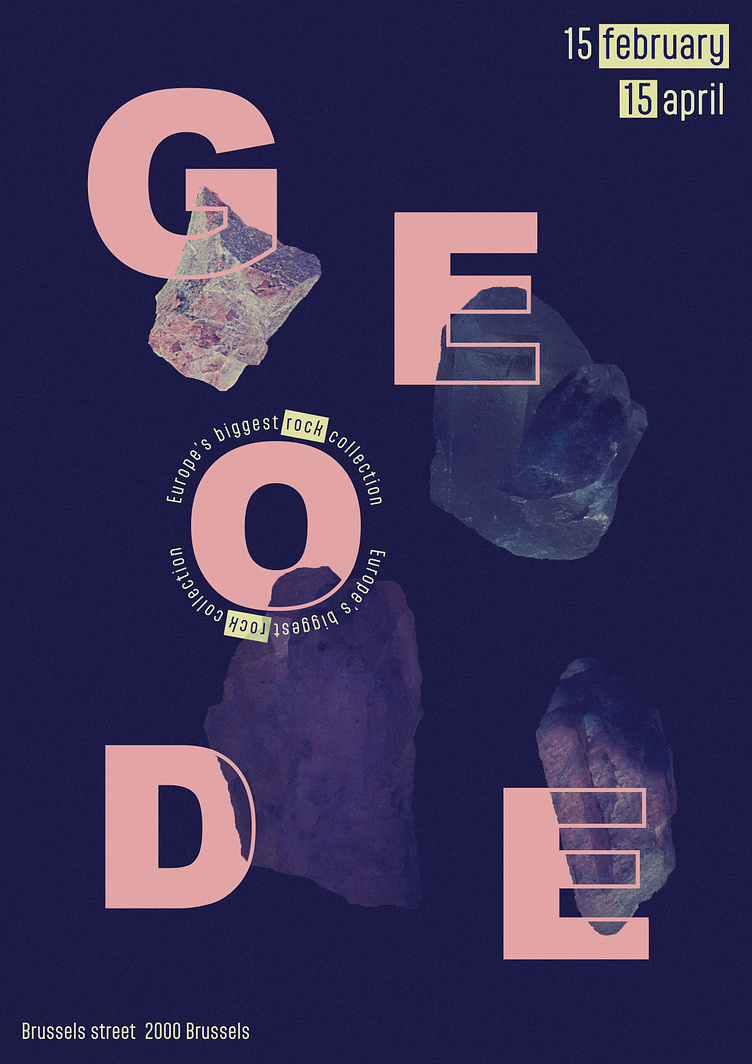 Geode poster design by Lara on Dribbble