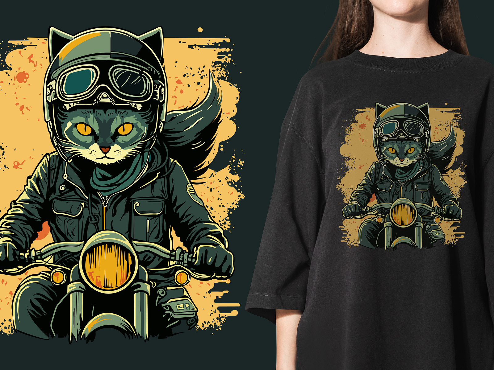Racer cat by Anastasiia on Dribbble