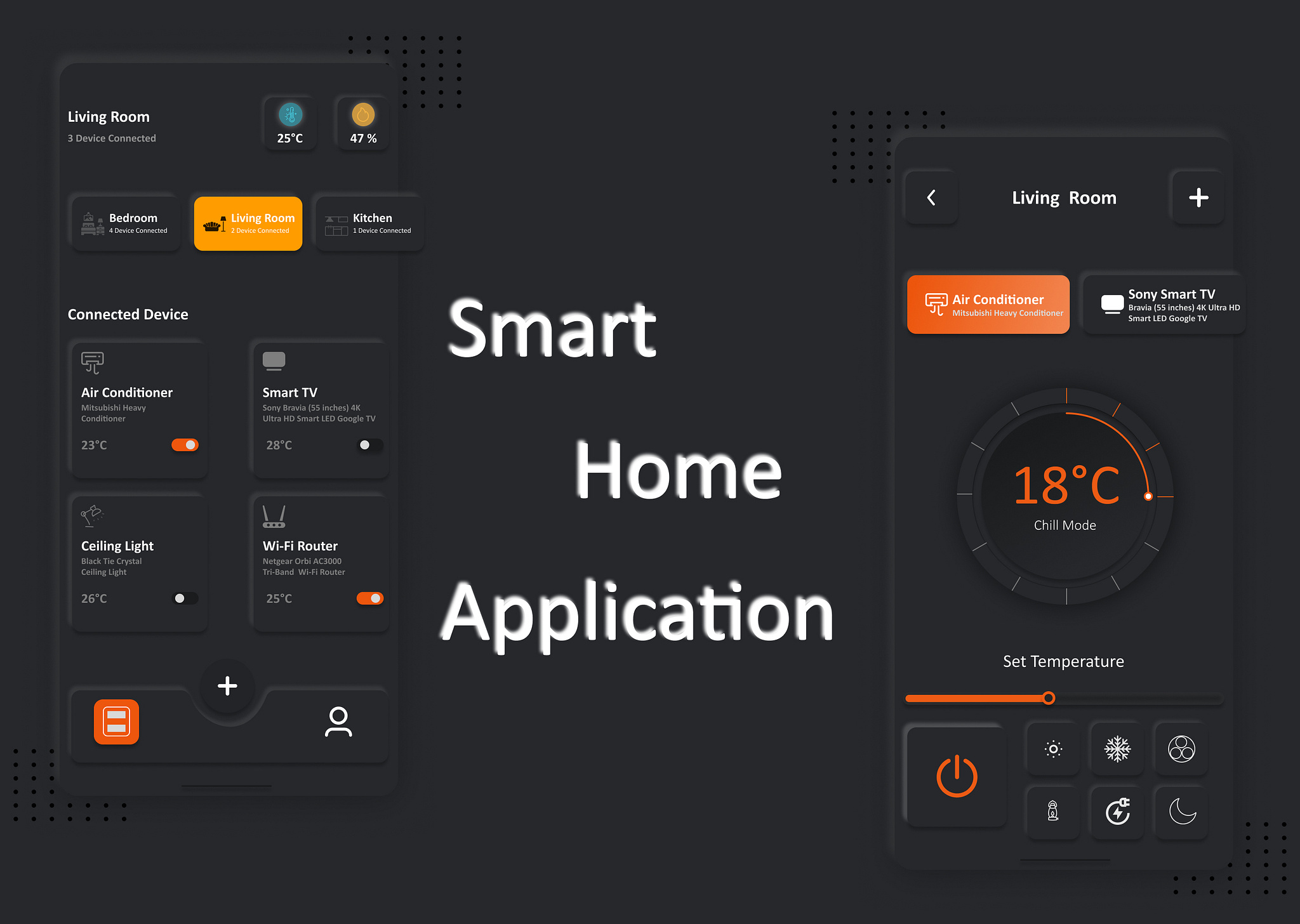 Smart Home Application UI by Ankit Gondaliya on Dribbble
