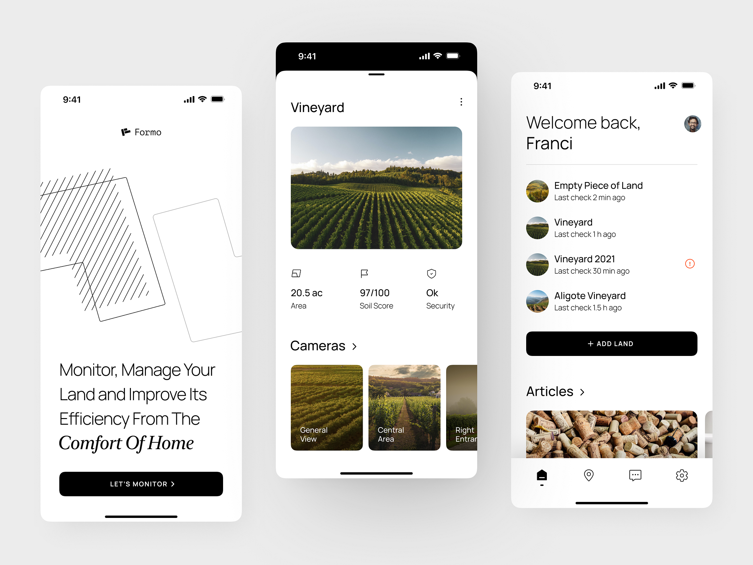 Land Control Agriculture Mobile App Design by Shakuro on Dribbble