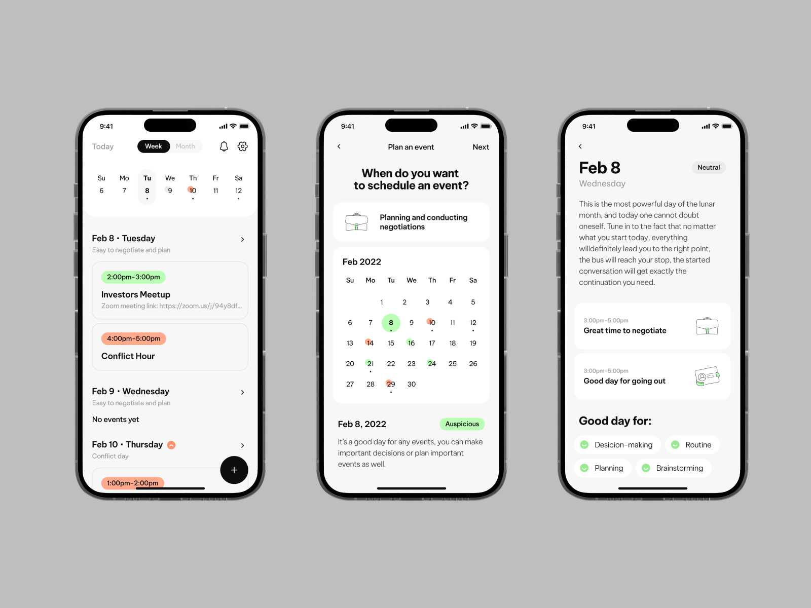 DaoWay Calendar App by Cuberto on Dribbble