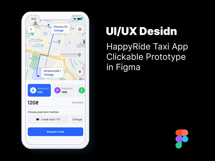 HappyRide Clickable Prototype in Figma by Igor Voitenko on Dribbble