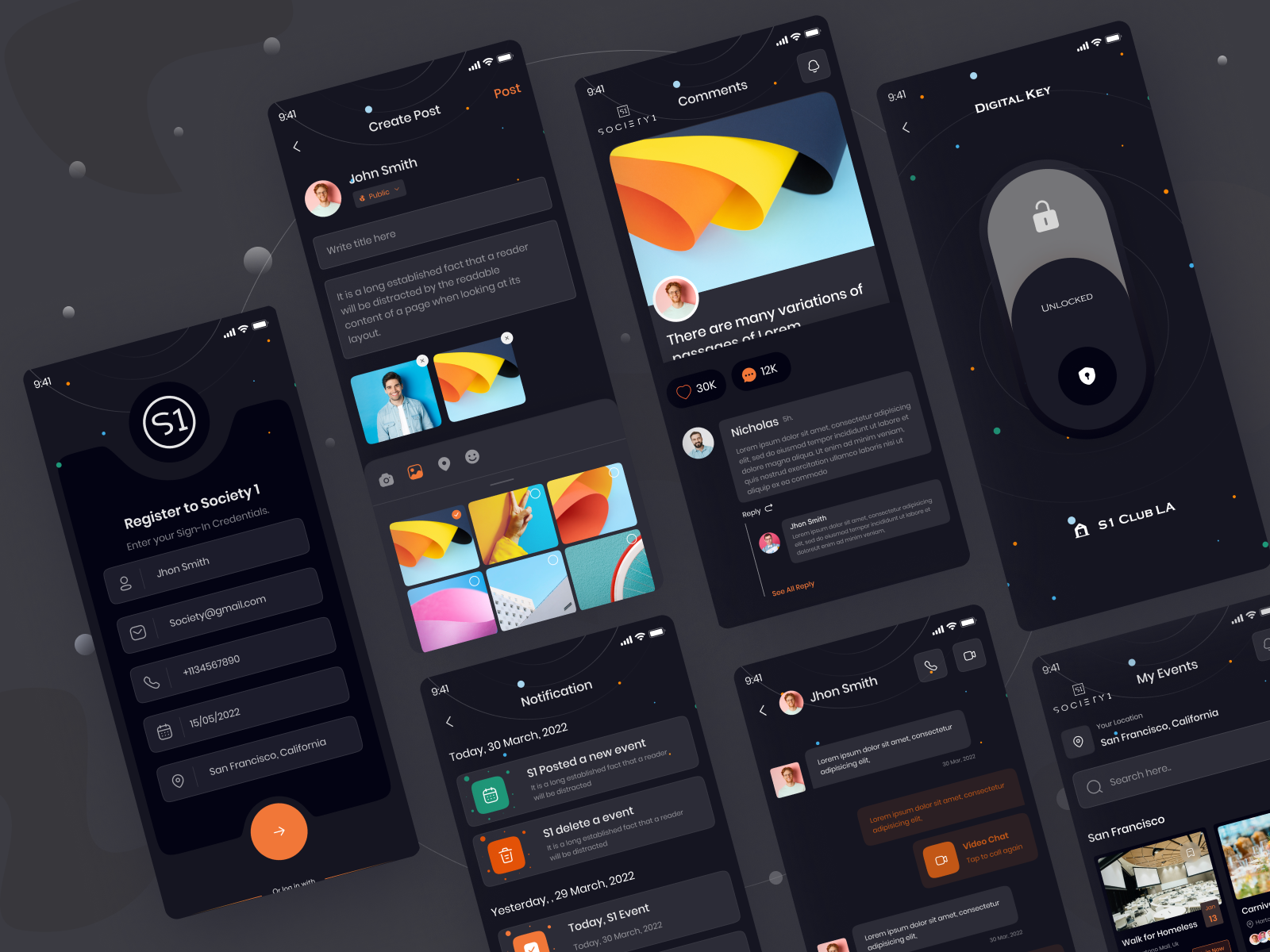 Society App Ui Design by Md Jahidul Islam on Dribbble