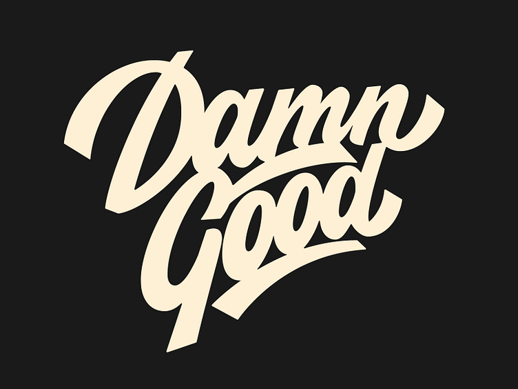 Damn Good Script by Wells Collins on Dribbble