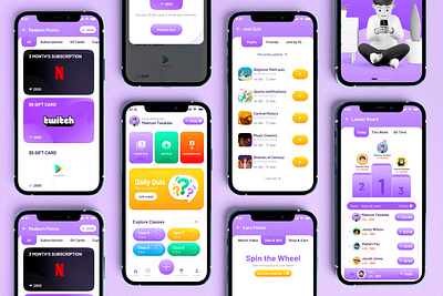 QuizKwik-Trivia & Quiz App by Sultan Mahmud for Netro UX/UI on Dribbble