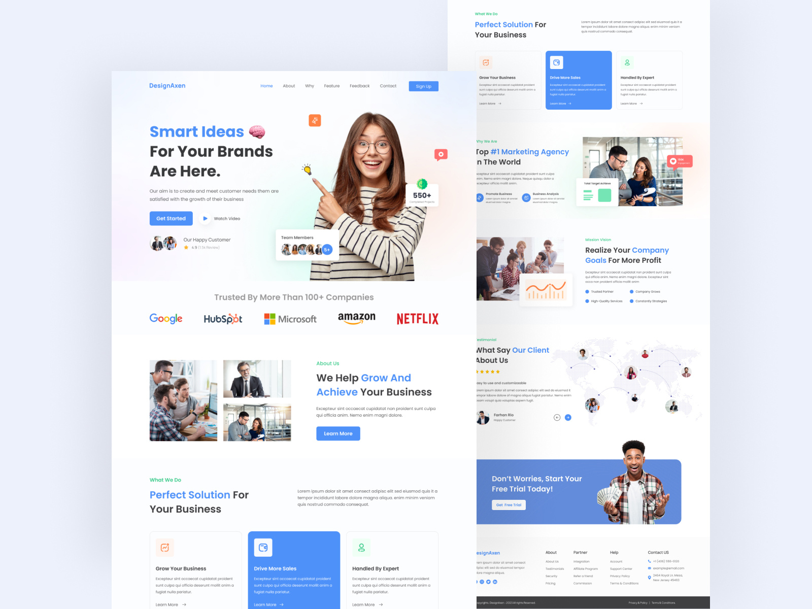 Digital Marketing Agency Website Landing Page Design by Md Abu Umayer ...