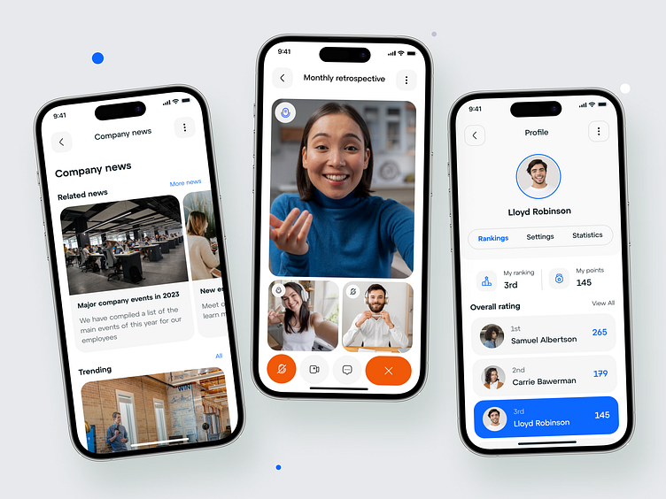 Corporate Portal App: iOS/Android UI by Ronas IT | UI/UX Team on Dribbble